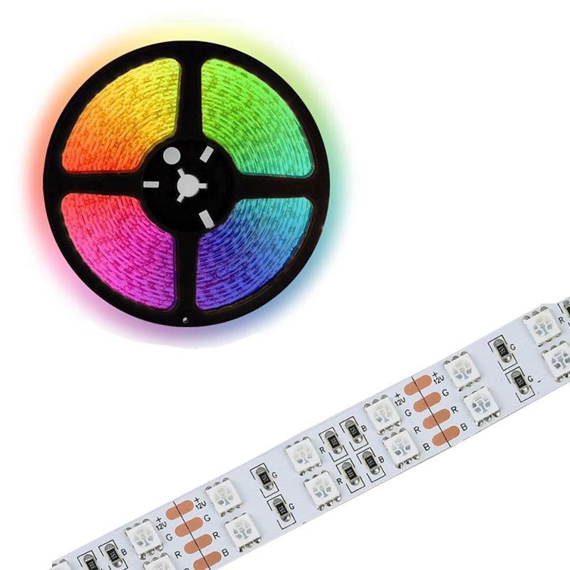 5 meter RGB led strip - Dubbele rij - 120Leds/m - 12V – ABC-Led